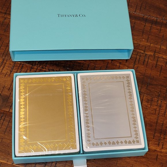 Tiffany & Co. | Games | Tiffany Co Gold And Silver Decks Of Playing ...